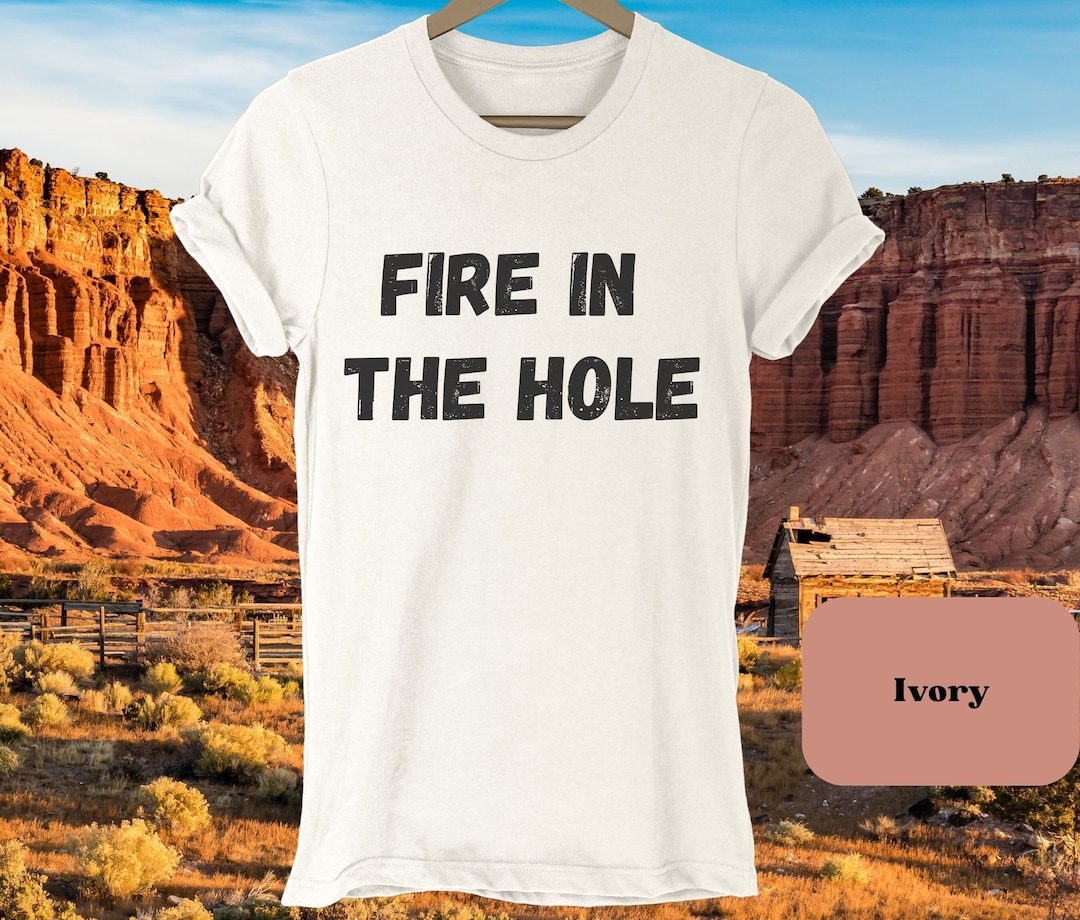 Funny Fart Humor Gag T Shirt Fire In The Hole Funny Adult Humor T