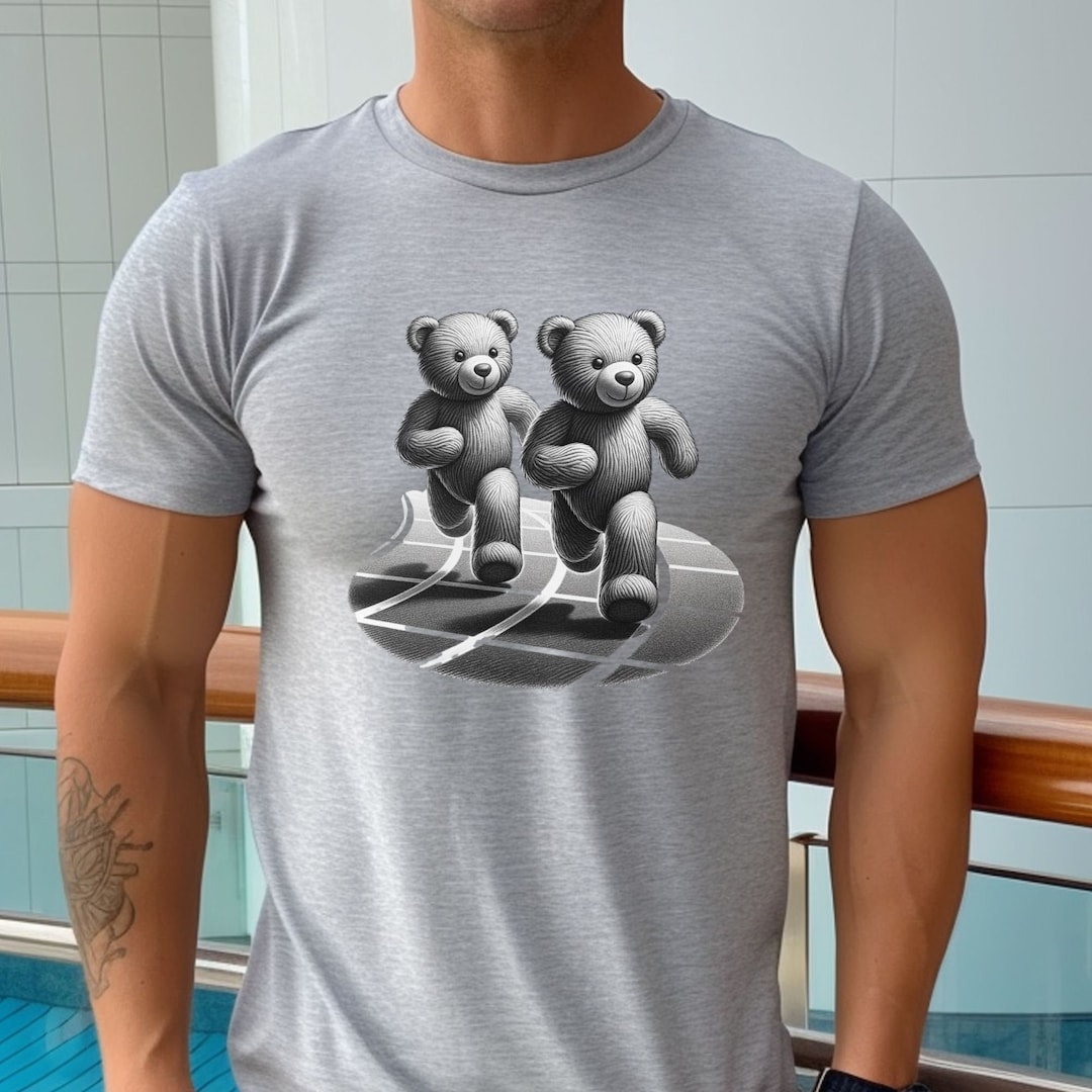 Teddy Bear Track Stars Shirt for Runners Perfect Gift for Teddy Bear ...
