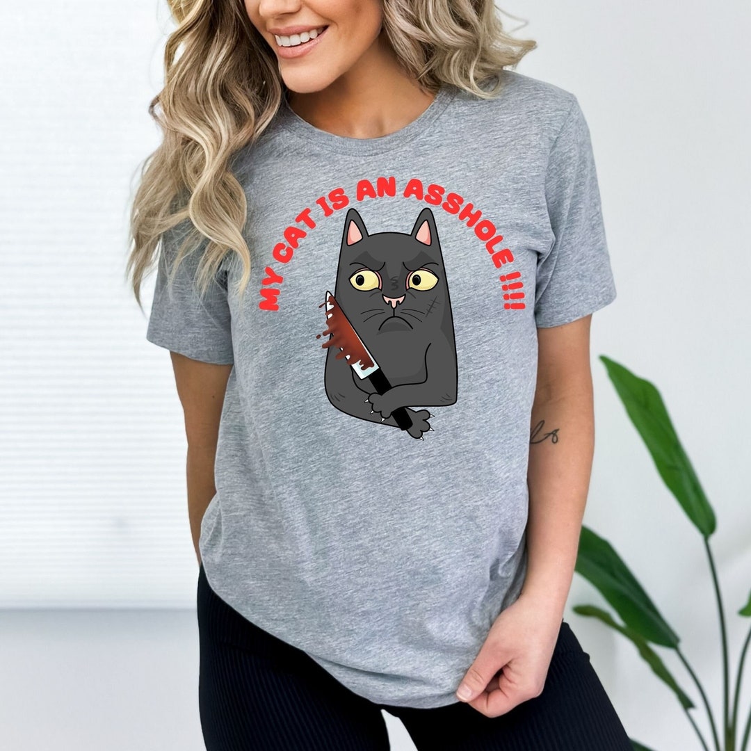 Sarcastic Murderous Vintage Cat Devotee Outfit Feline Enthusiast Gift ...