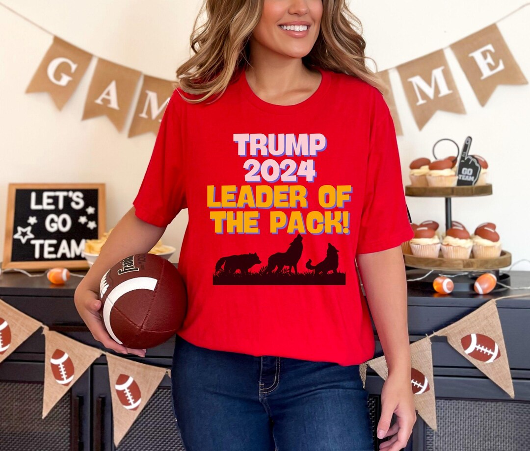 Trump 2024 Leader of the Pack Election Shirt Animal Lover Tee for ...