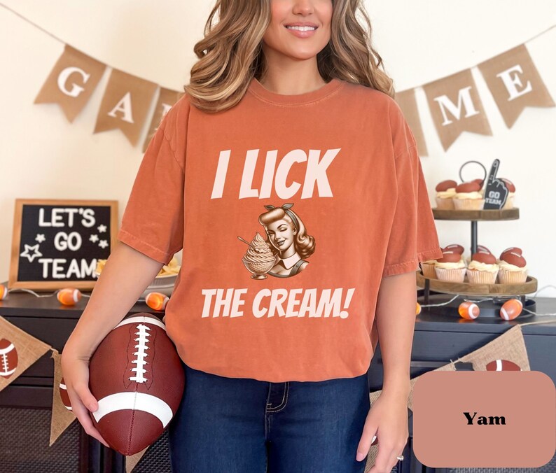 I Lick the Cream Funny Bachelor/bachelorette Shirt Obscene Unhinged ...
