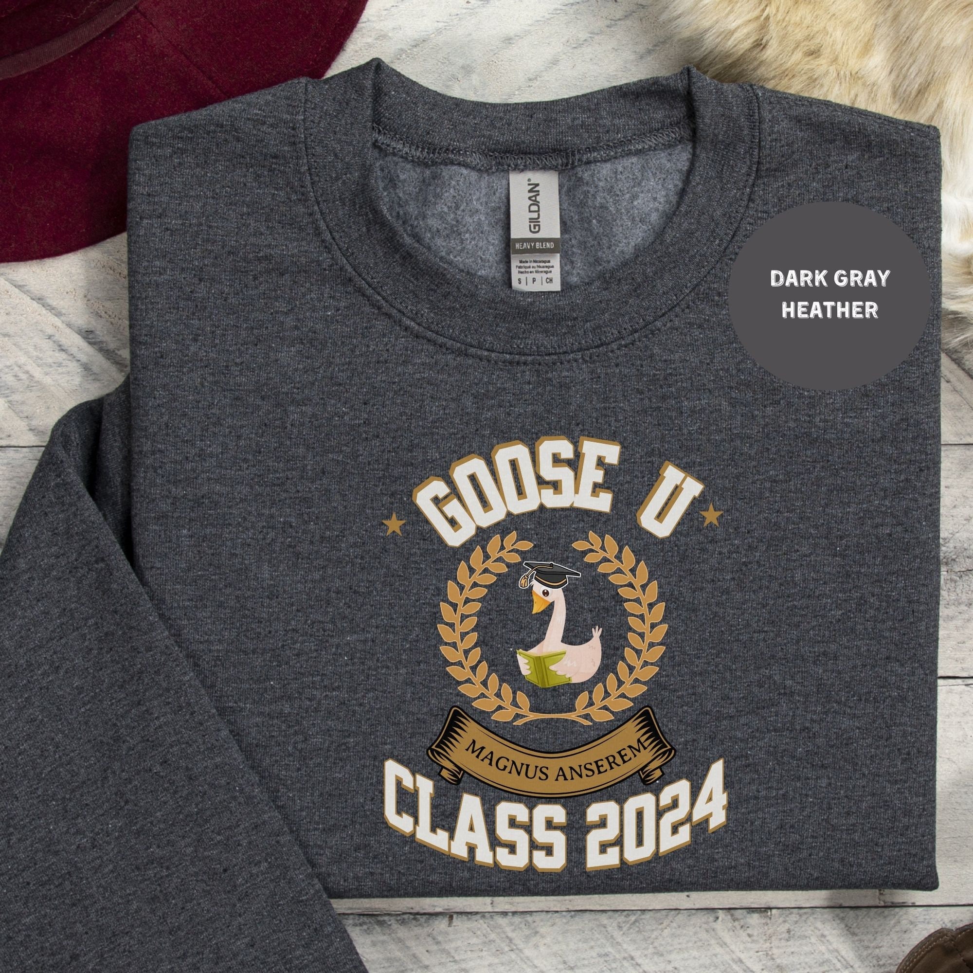 Goose U Class of 2024 Graduation Sweatshirt Funny Goose Hoodie Class of ...