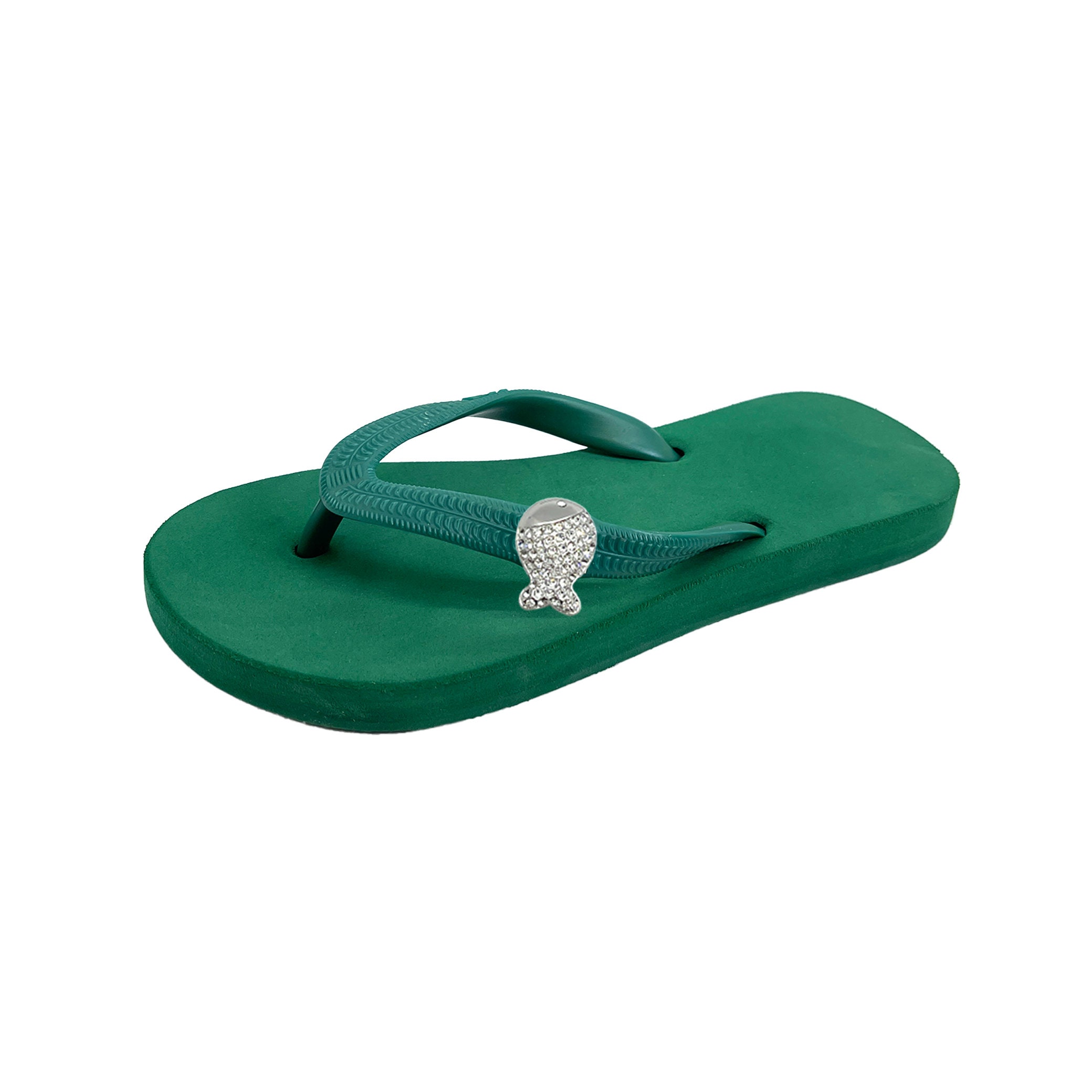 Green Popit Flip Flop for Kids Sandal With Changeable Charm Summer Flip ...