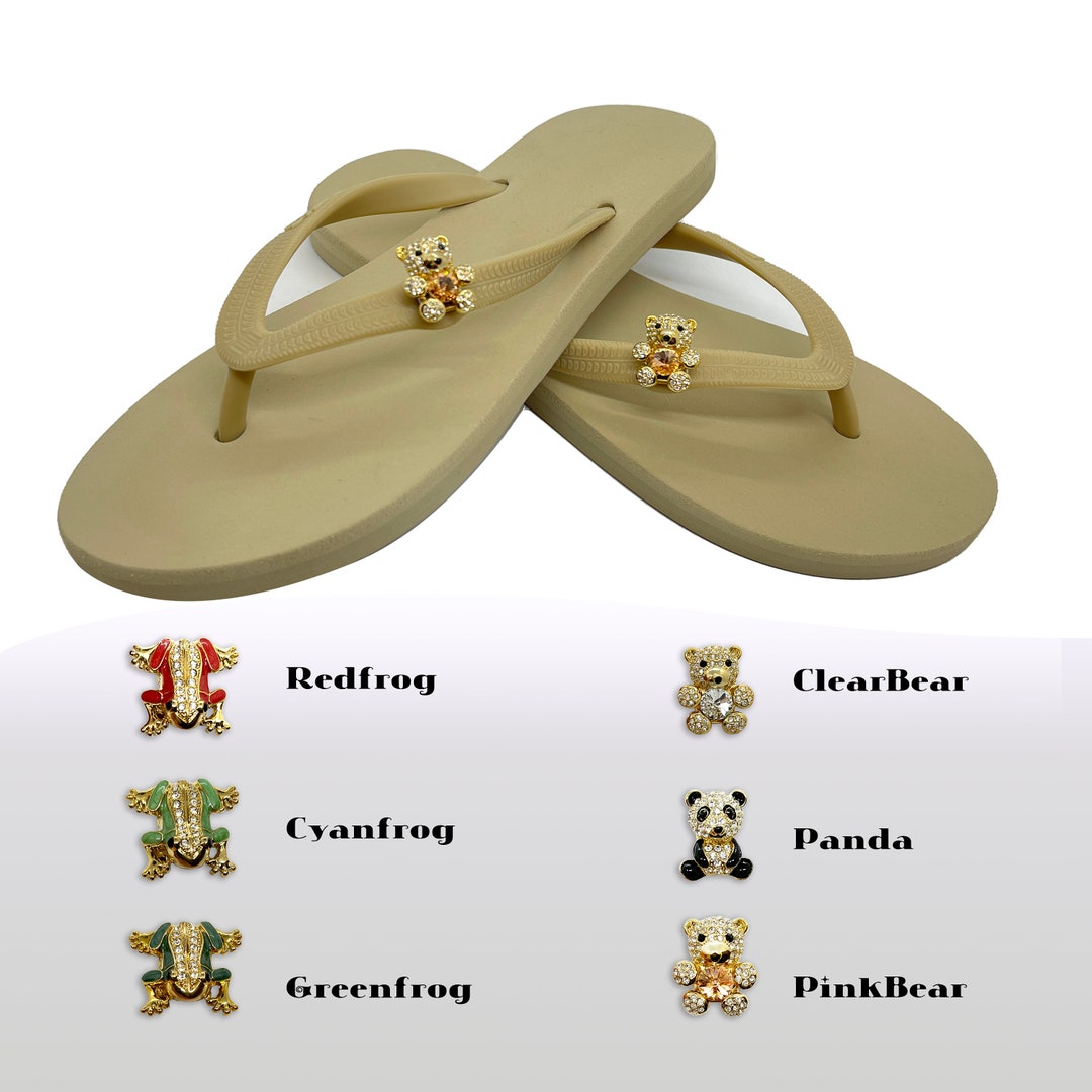 Charm Flip Flops: Summer Sandal With Changeable Charms - Etsy