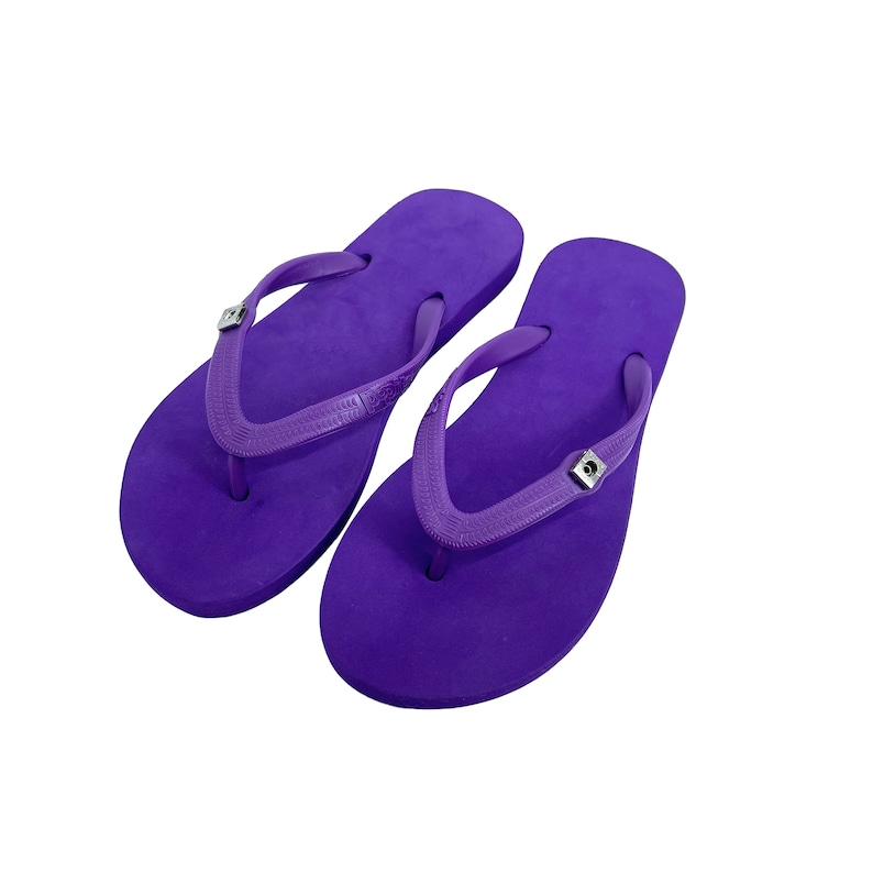Purple Popit Flip Flop for Woman Popit Sandal With Changeable Charm ...
