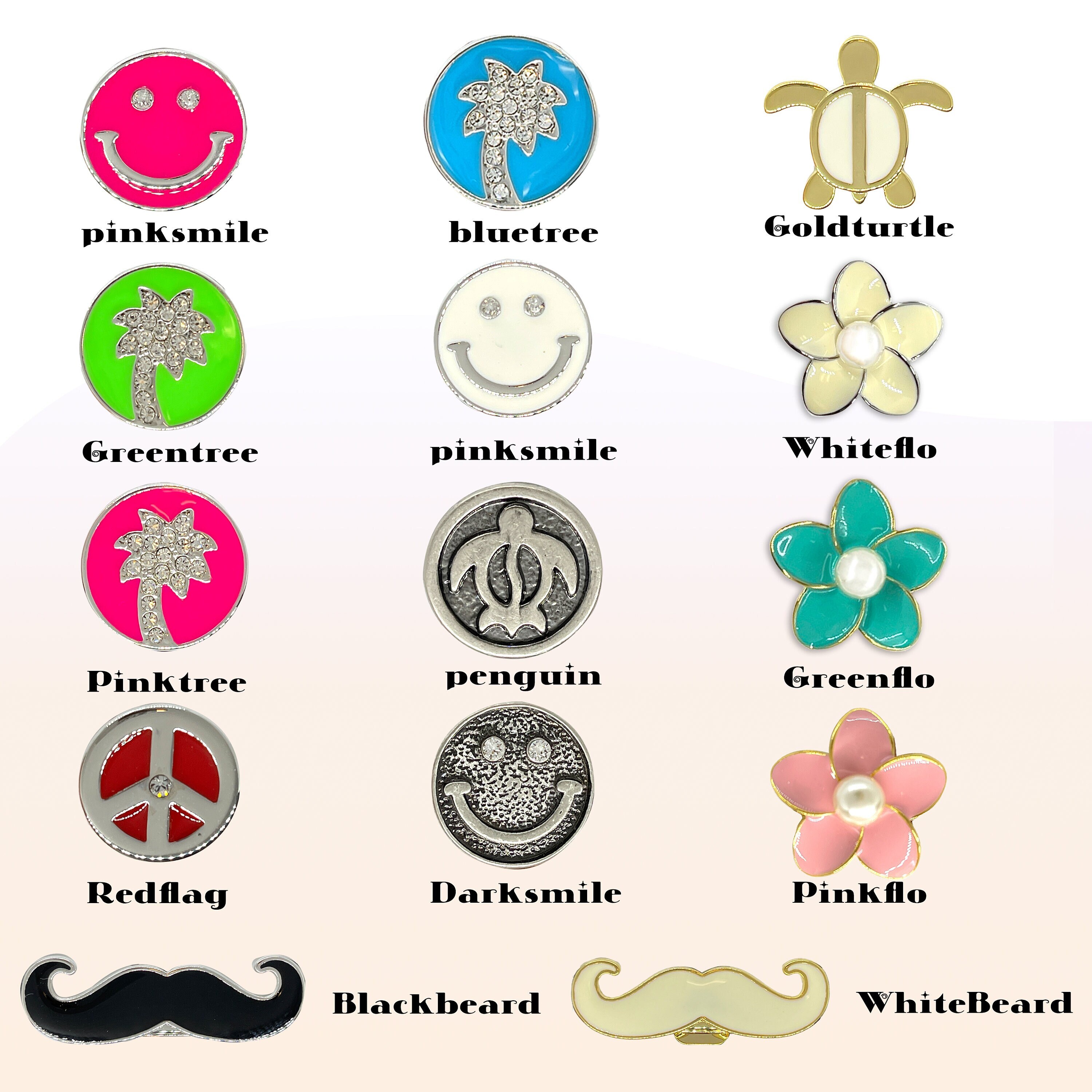 Charm, Shoe Clip for Popit Flip Flop/ Bags /rings/ Bracelet Changeable ...