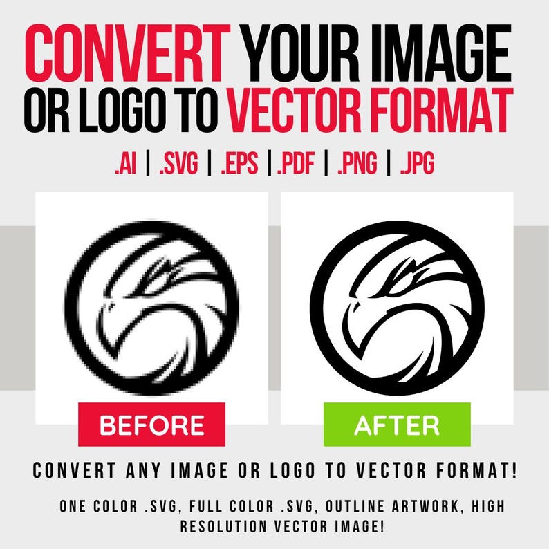 Photo to SVG, Image to Vector, Custom Cutting File, Logo to SVG ...