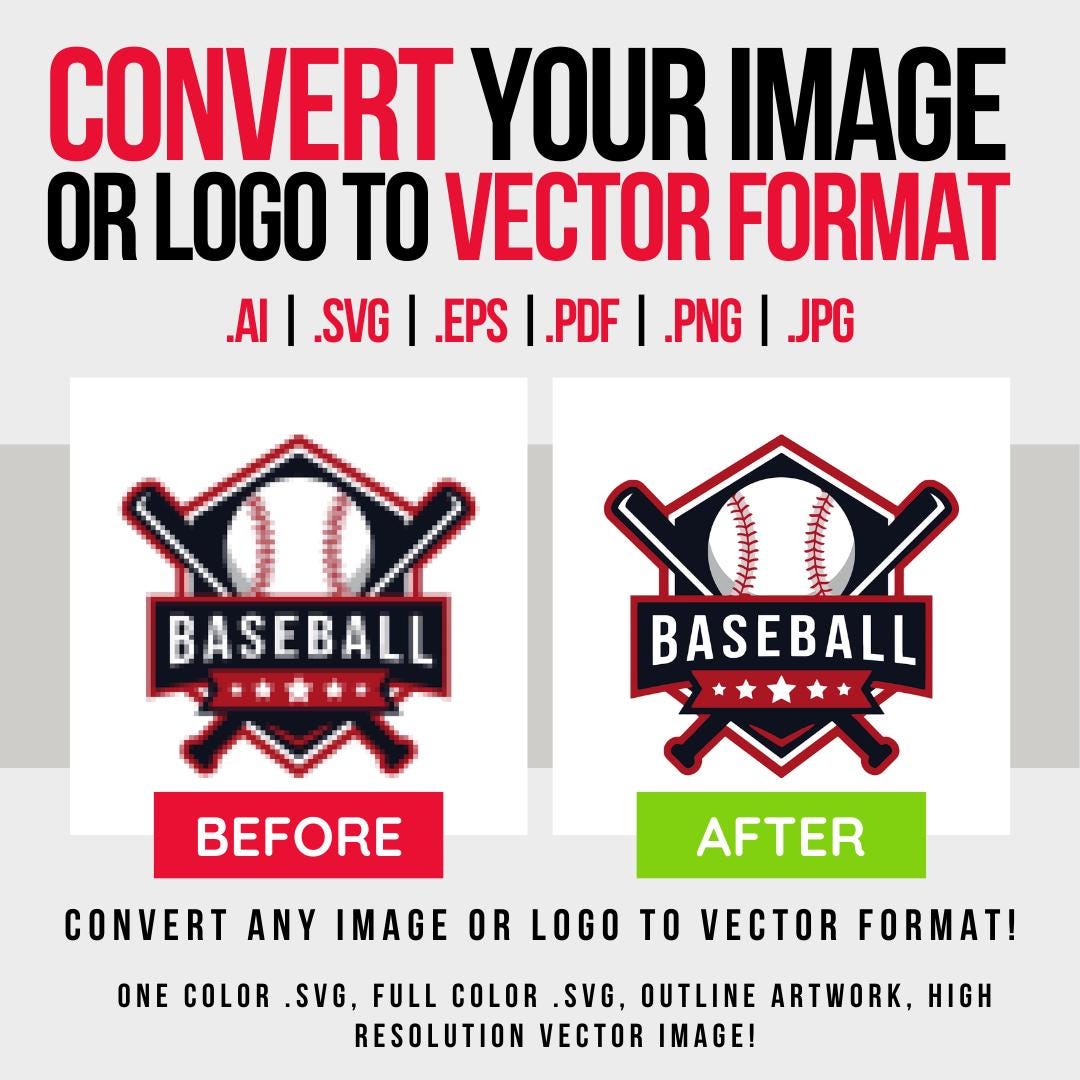 Photo to SVG, Image to Vector, Custom Cutting File, Logo to SVG ...