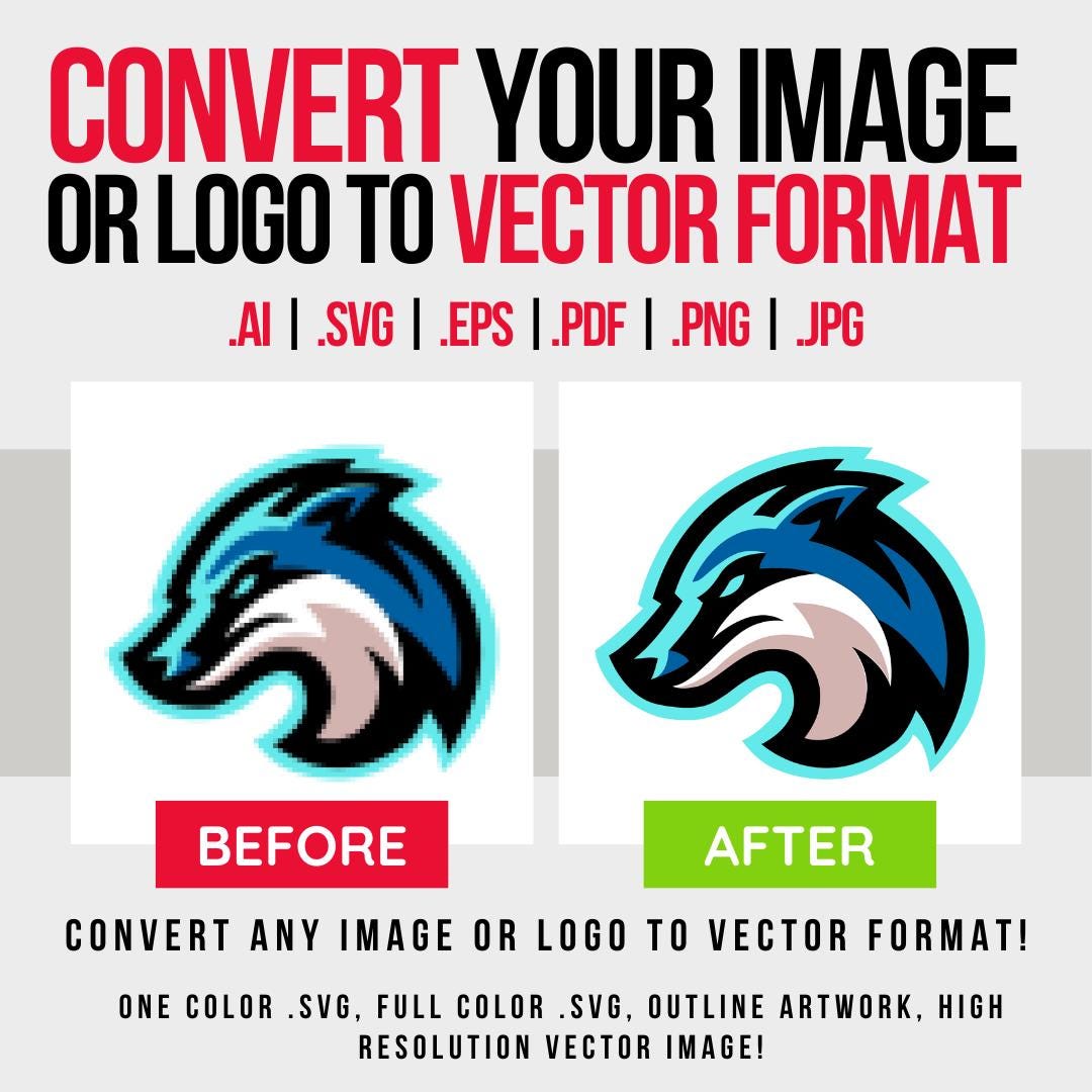 Photo to SVG, Image to Vector, Custom Cutting File, Logo to SVG ...