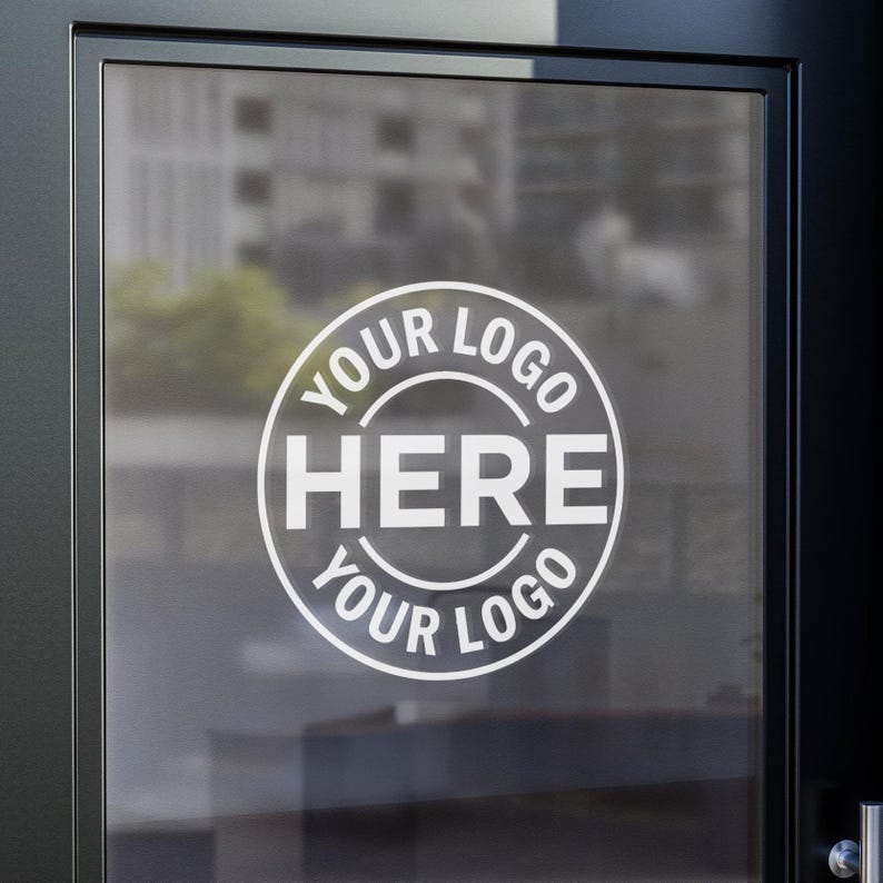 Custom Business Logo Window Decal: Personalized Store Front Sign - Etsy