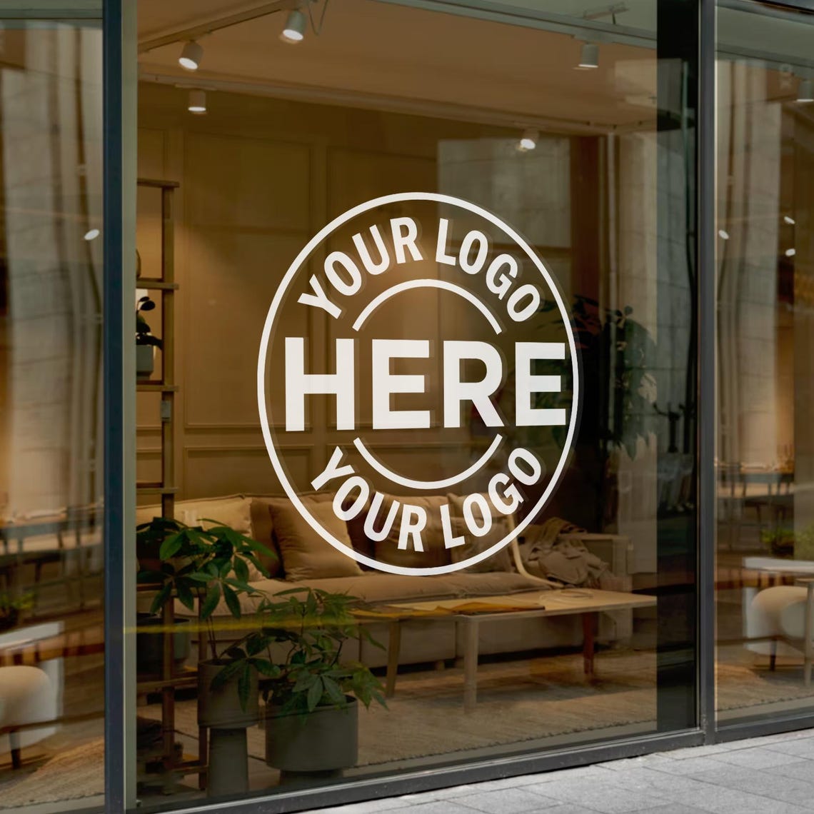 Custom Business Logo Window Decal: Personalized Store Front Sign - Etsy