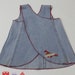 Little Girls Cross Back Pinafore Apron Upcycled Clothing Denim Apron ...