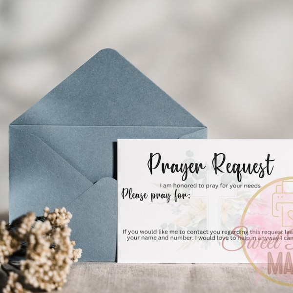 Prayer Request Cards - Etsy