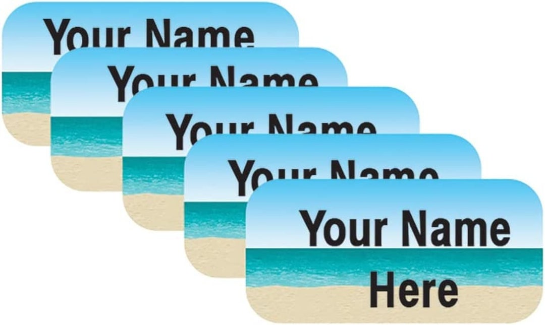 Personalized Waterproof Name Labels: Stick-on Clothing Tags - Etsy