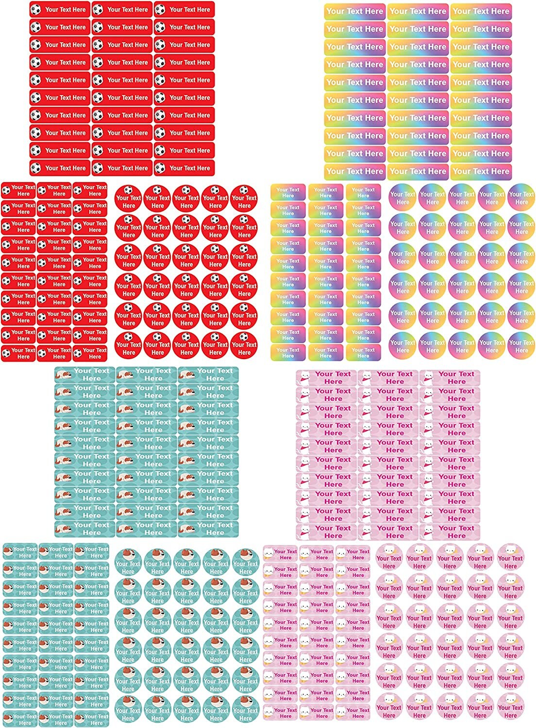 90 Personalized Waterproof Name Labels: Press & Stick School Labels - Etsy