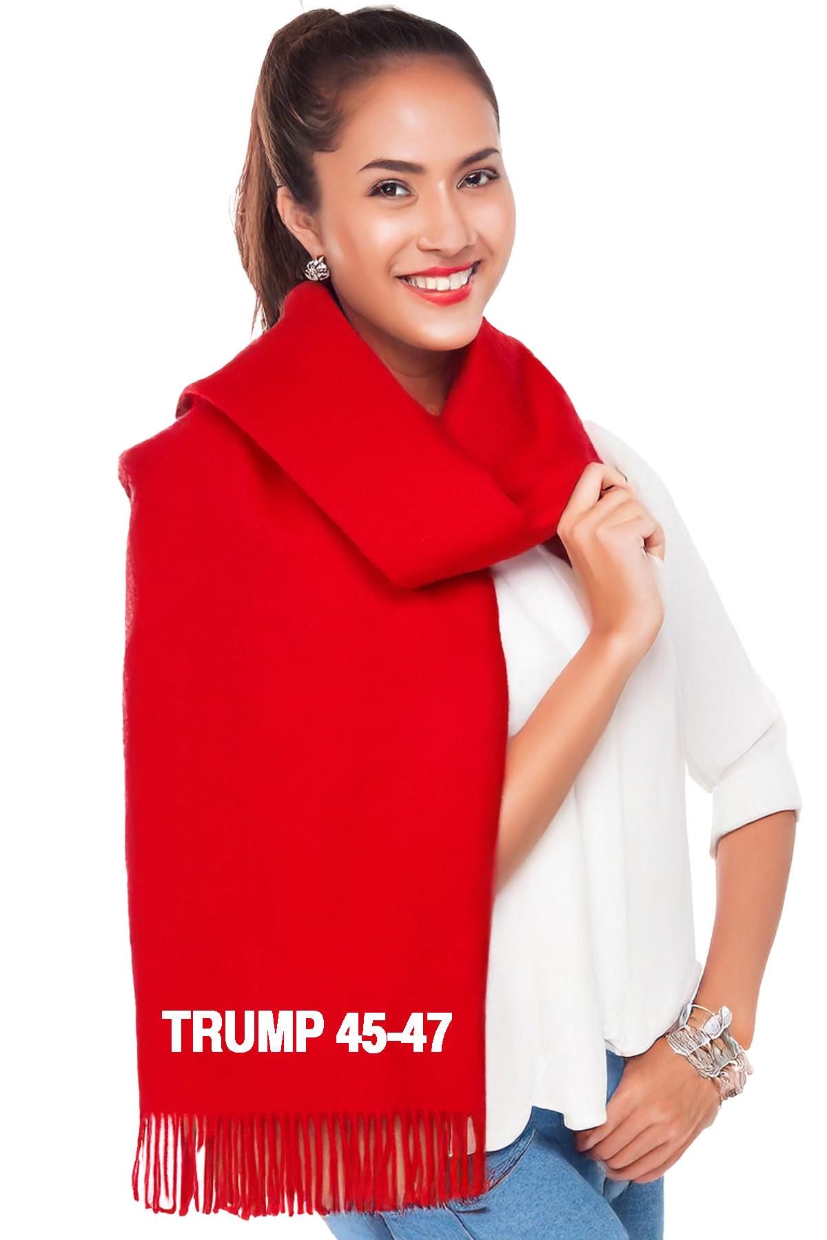 Trump 2024 Scarf - | MAGA Winter Scarf | Election Campaign Merchandise ...