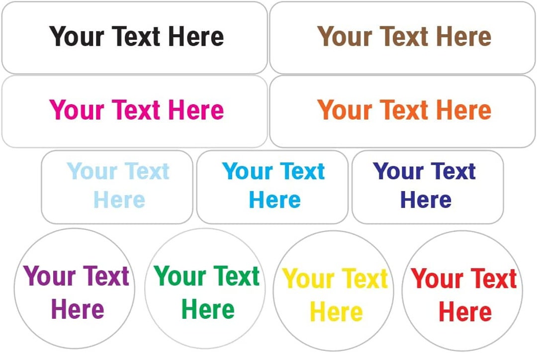 Personalized Waterproof Name Labels: Press and Stick School Labels - Etsy