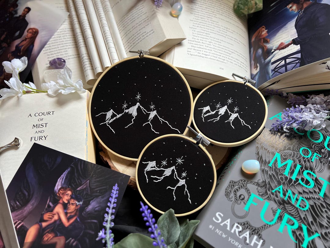 City Under the Stars | ACOTAR Inspired | Embroidery - Etsy