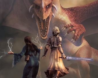 Reindeer Knight Sword and Sorcery Fantasy Warrior RPG Art Print Brandy ...