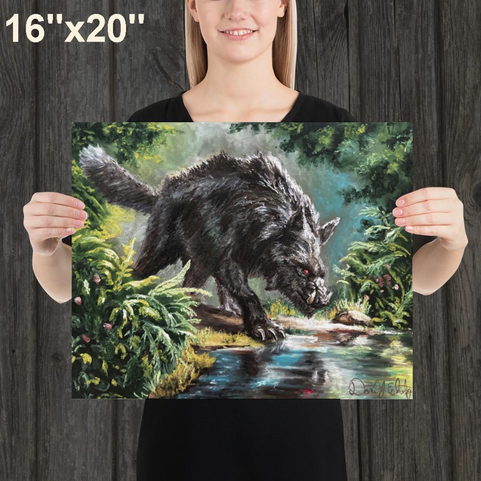 The Nodoroc Wog - Georgia Cryptid Art Print - Etsy