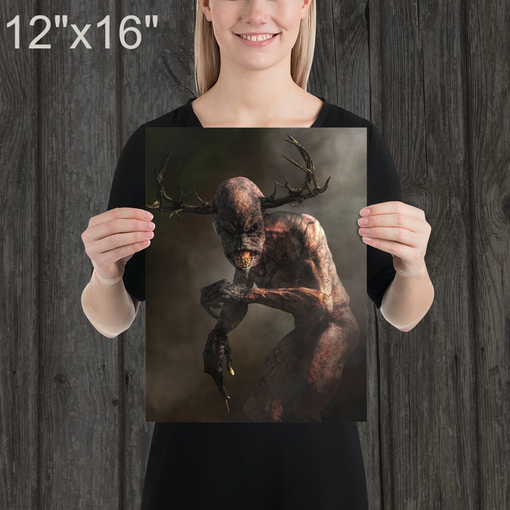Wendigo - Print - Cryptid and Horror Themed Art - Etsy