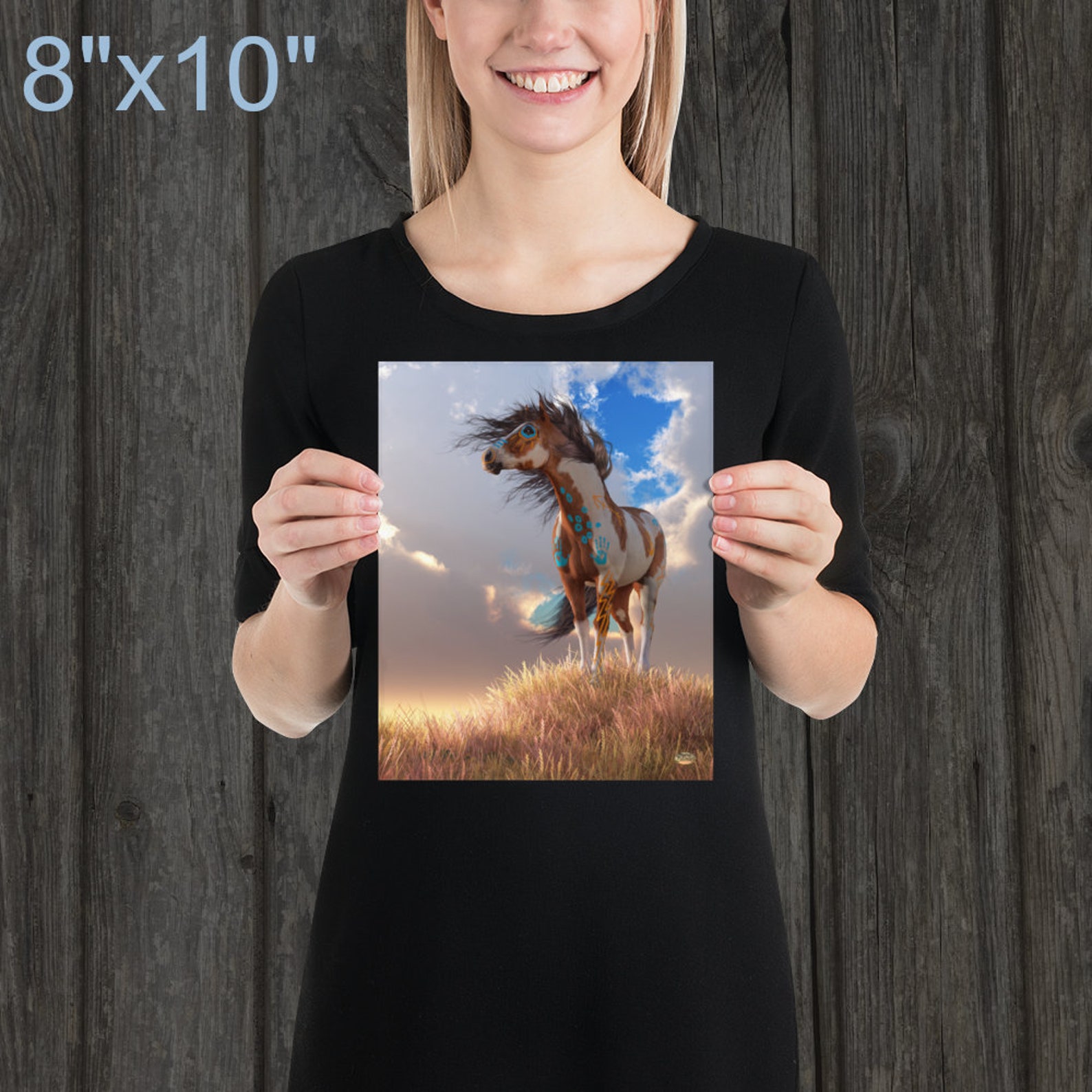 Indian Pony, Native American Horse Themed Wall Art Print - Etsy