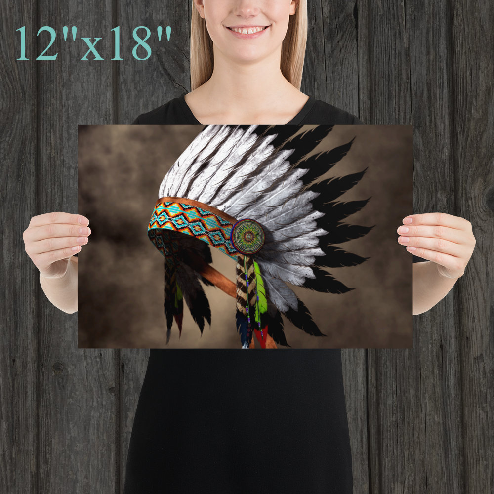 War Bonnet Native American Themed Art Print - Etsy