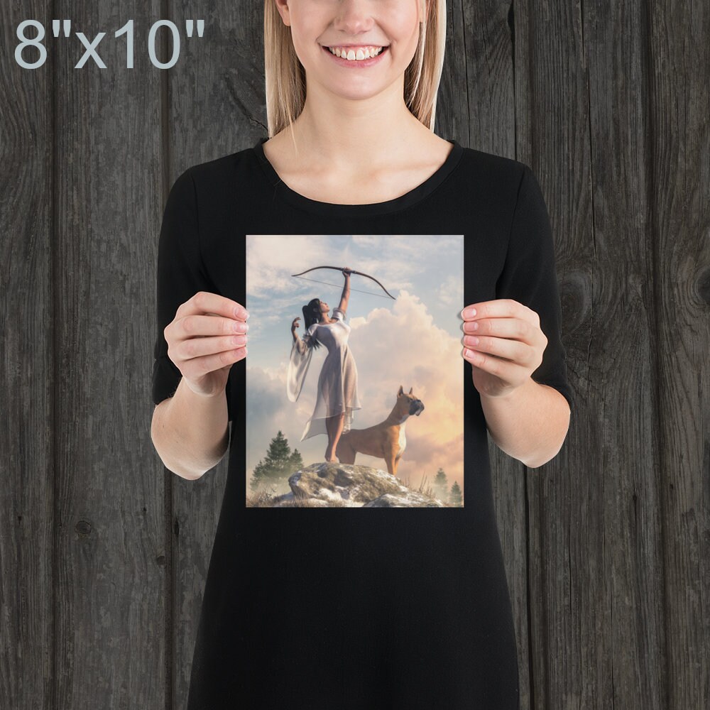 Diana of the Chase, Roman Goddess Mythology Poster - Etsy
