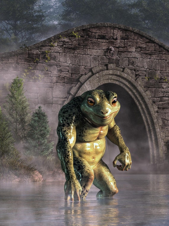 Horror Frog Art