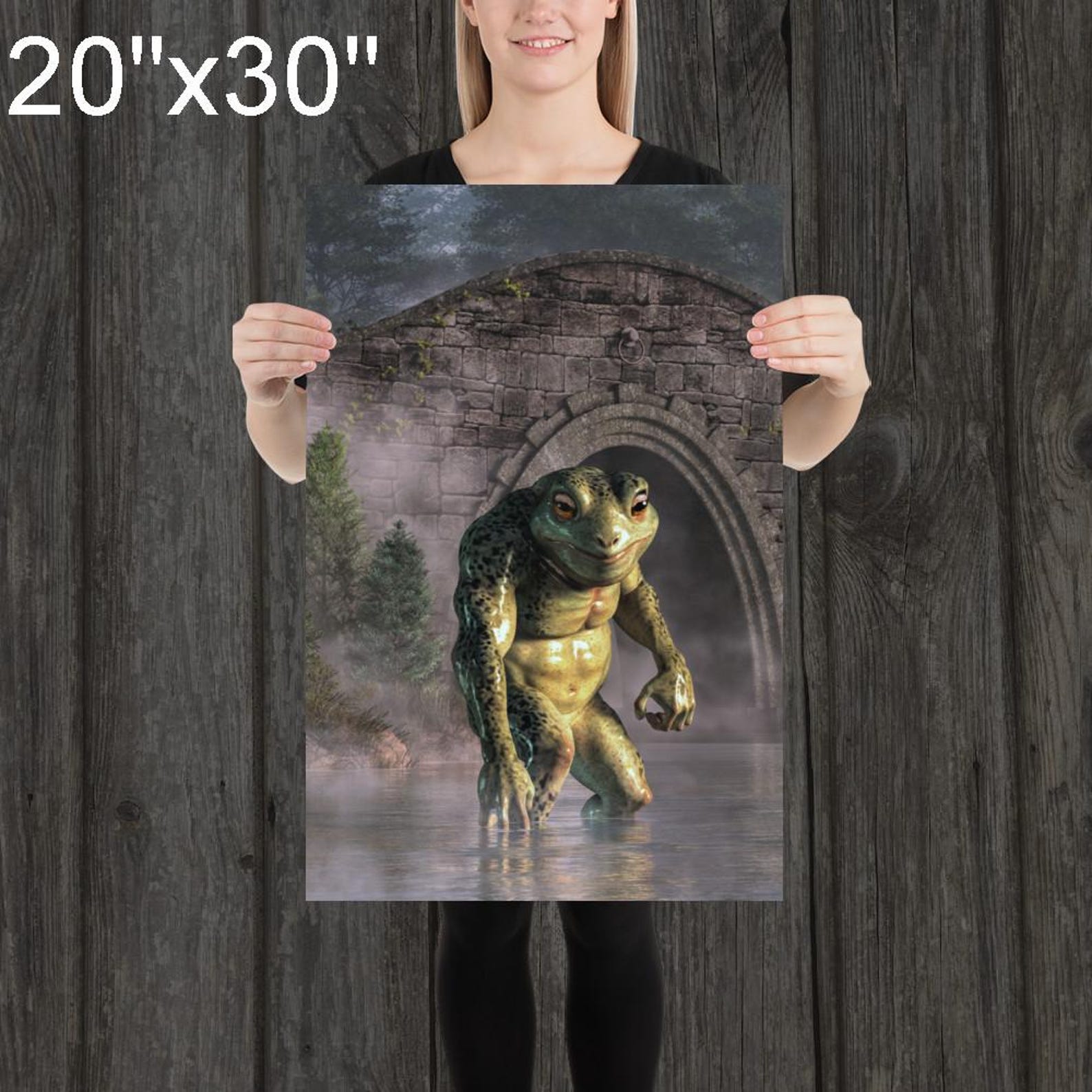 The Loveland Frog - Print - Cryptid Wall Art, Horror Poster - Etsy