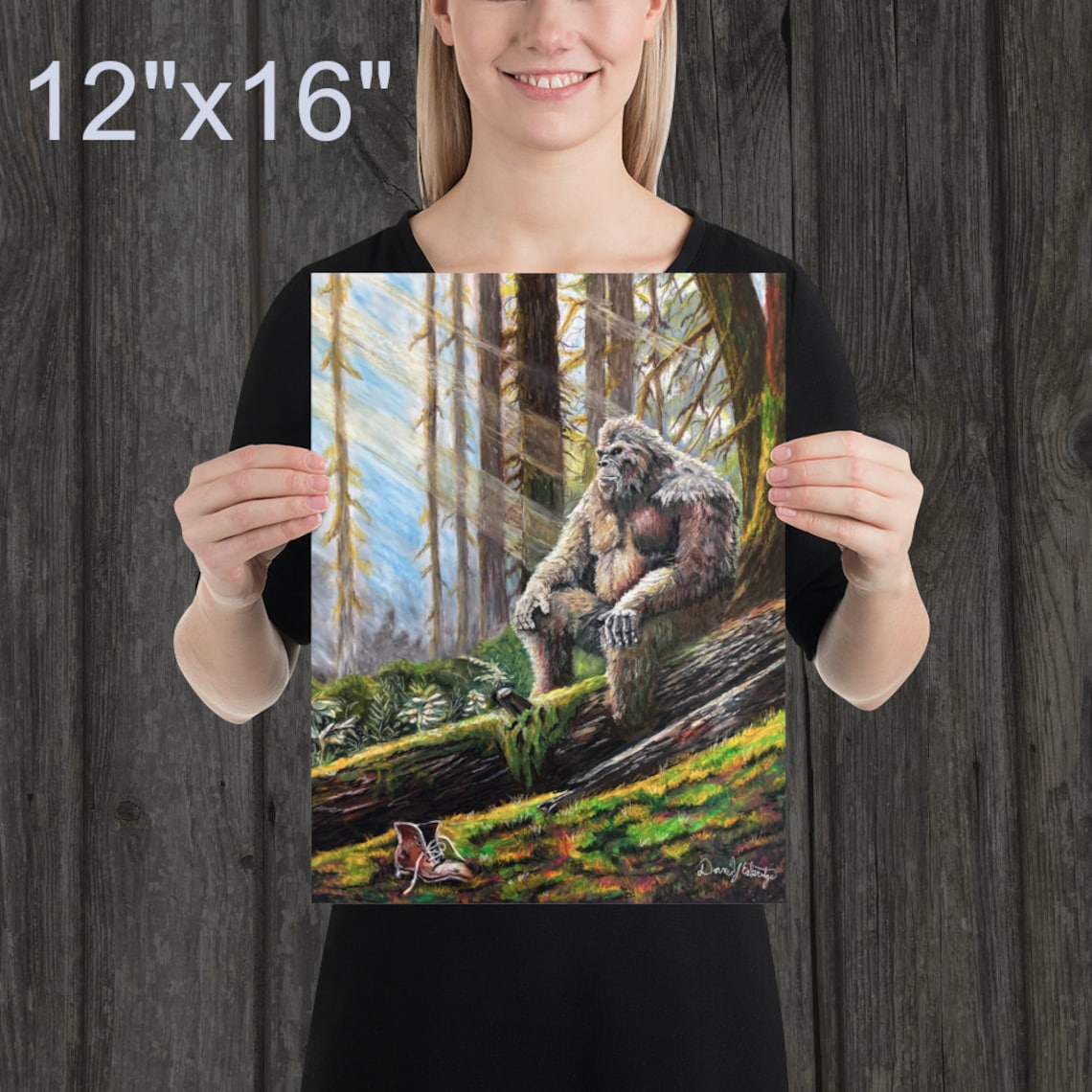 Bigfoot at Rest, Art Print - Etsy