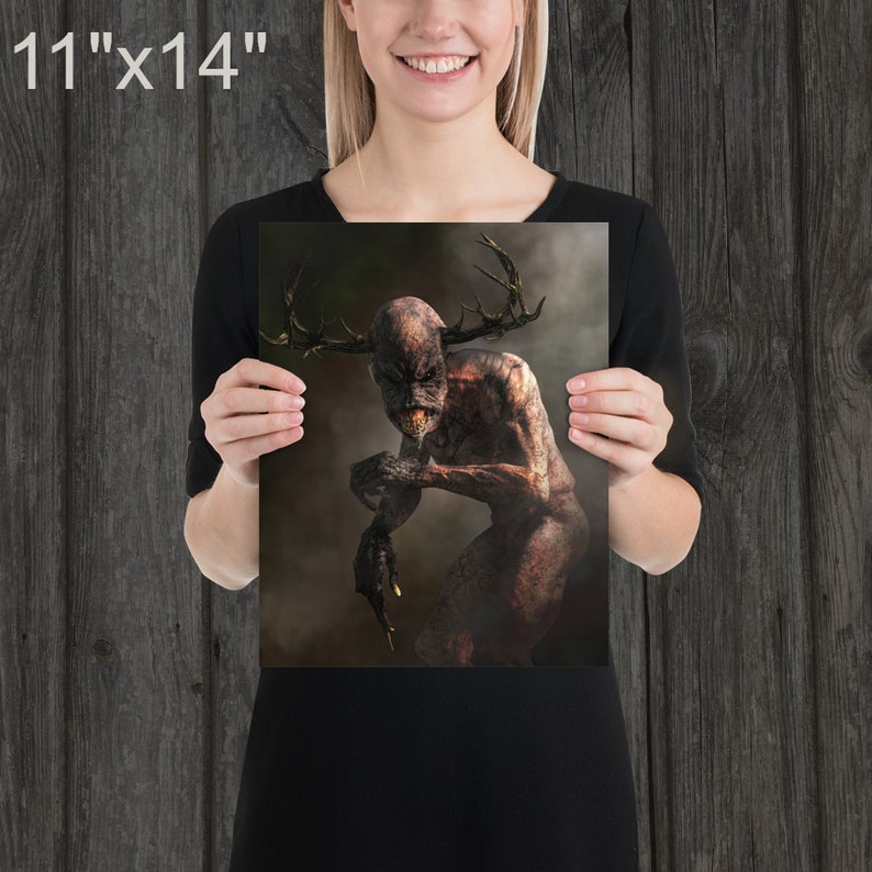 Wendigo - Print - Cryptid and Horror Themed Art - Etsy