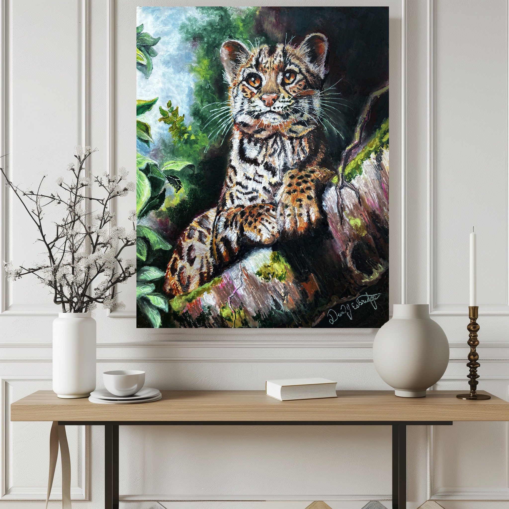 Ocelot - Print - Wild Cat Wall Art - Etsy