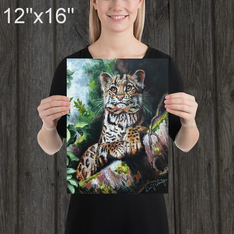 Ocelot Print Wild Cat Wall Art - Etsy