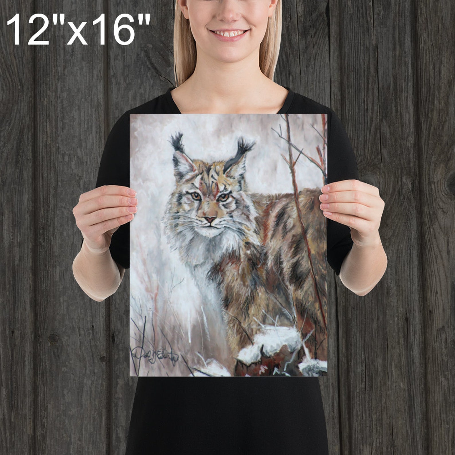 Canadian Lynx Print Wildlife Wall Art - Etsy
