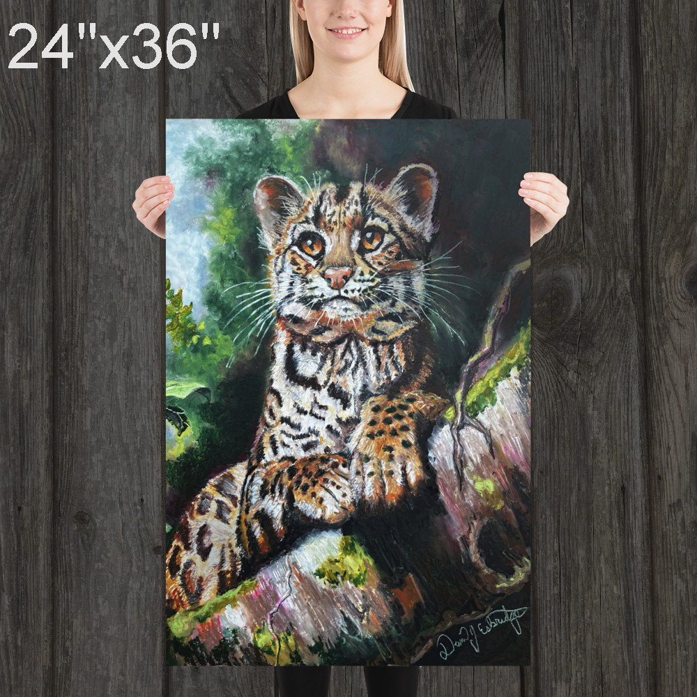 Ocelot Print Wild Cat Wall Art - Etsy