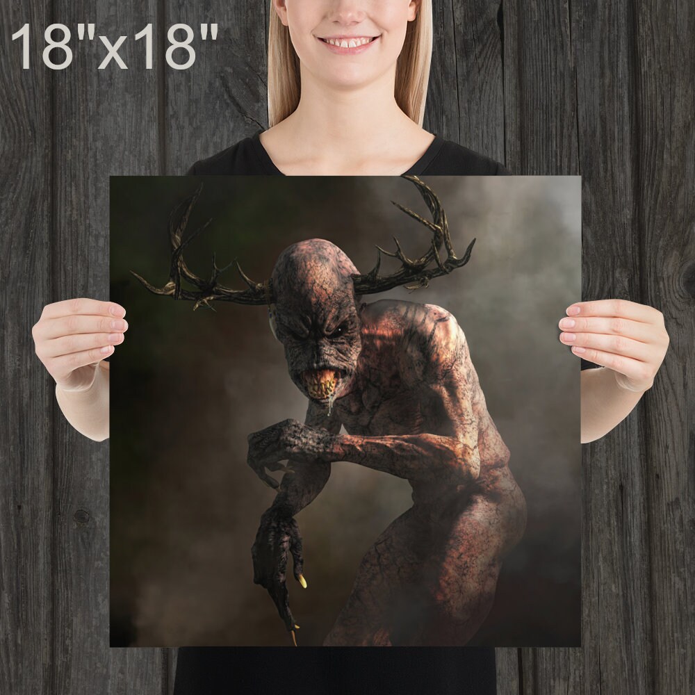 Wendigo - Print - Cryptid and Horror Themed Art - Etsy