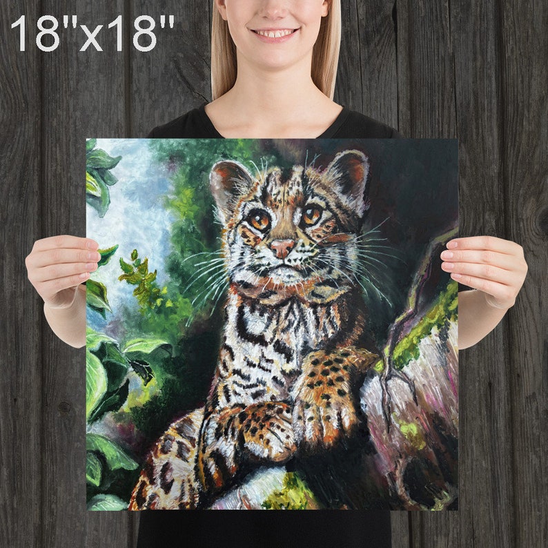 Ocelot - Print - Wild Cat Wall Art - Etsy