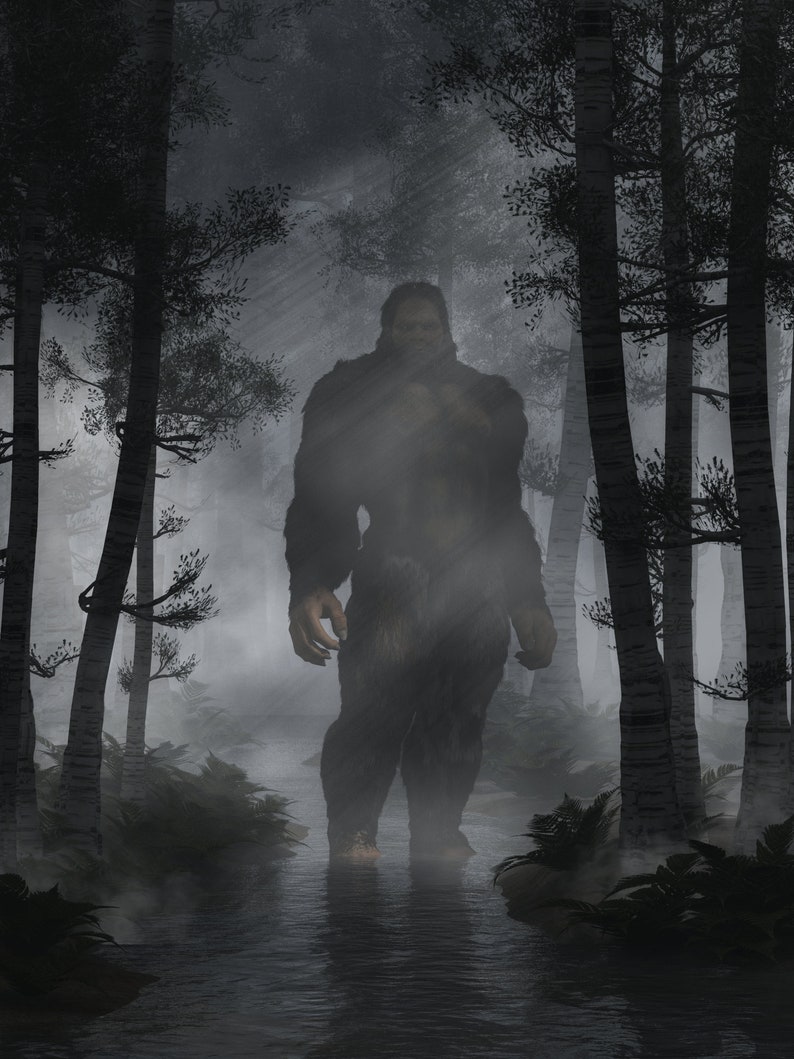 Sasquatch - Print - Bigfoot Wall Art - Etsy