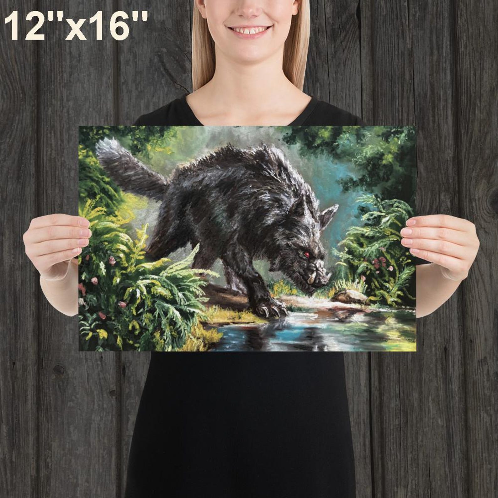 The Nodoroc Wog - Georgia Cryptid Art Print - Etsy