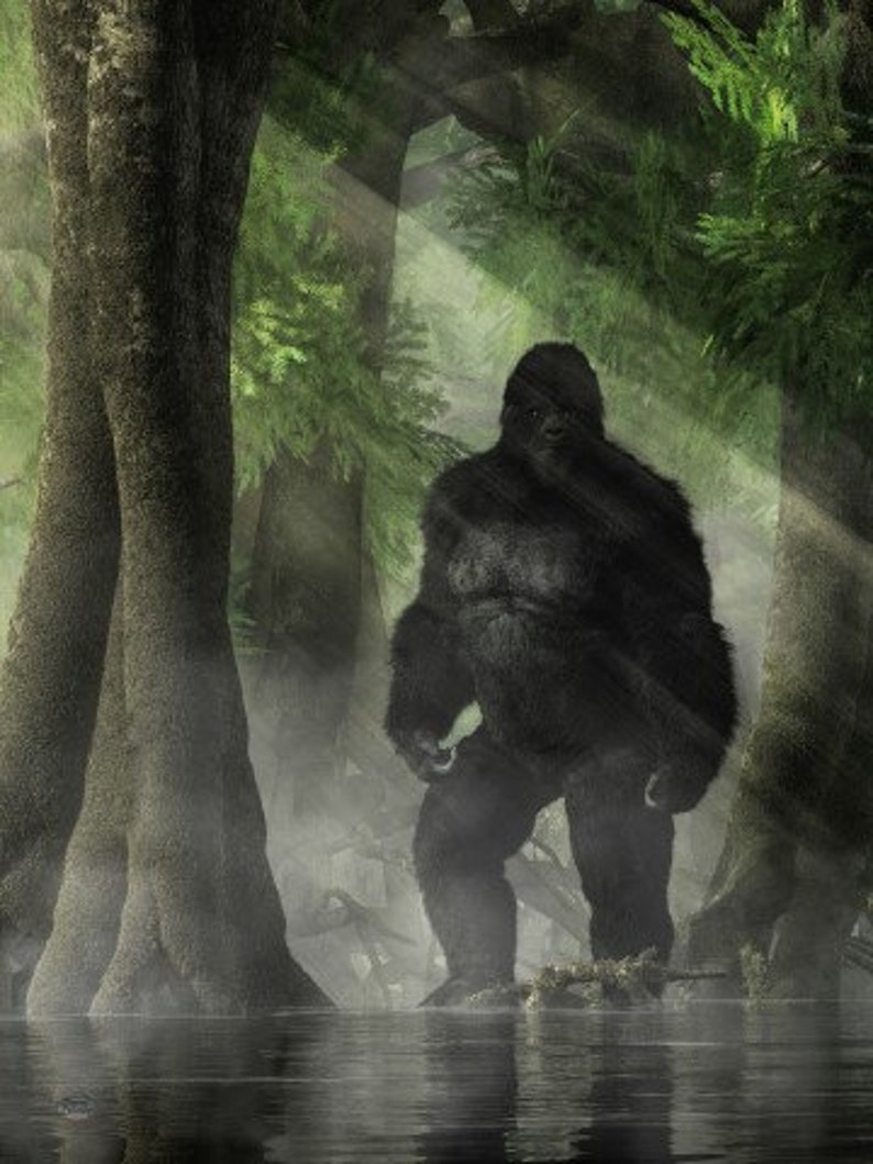 The Skunk Ape, Download, Downloadable Art, JPG, Print at Home Cryptid ...