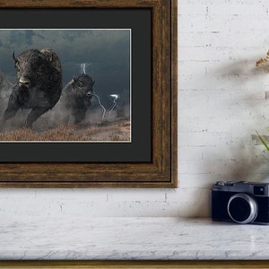 Buffalo Storm, Download, Downloadable Art, JPG, Print at Home Bison ...