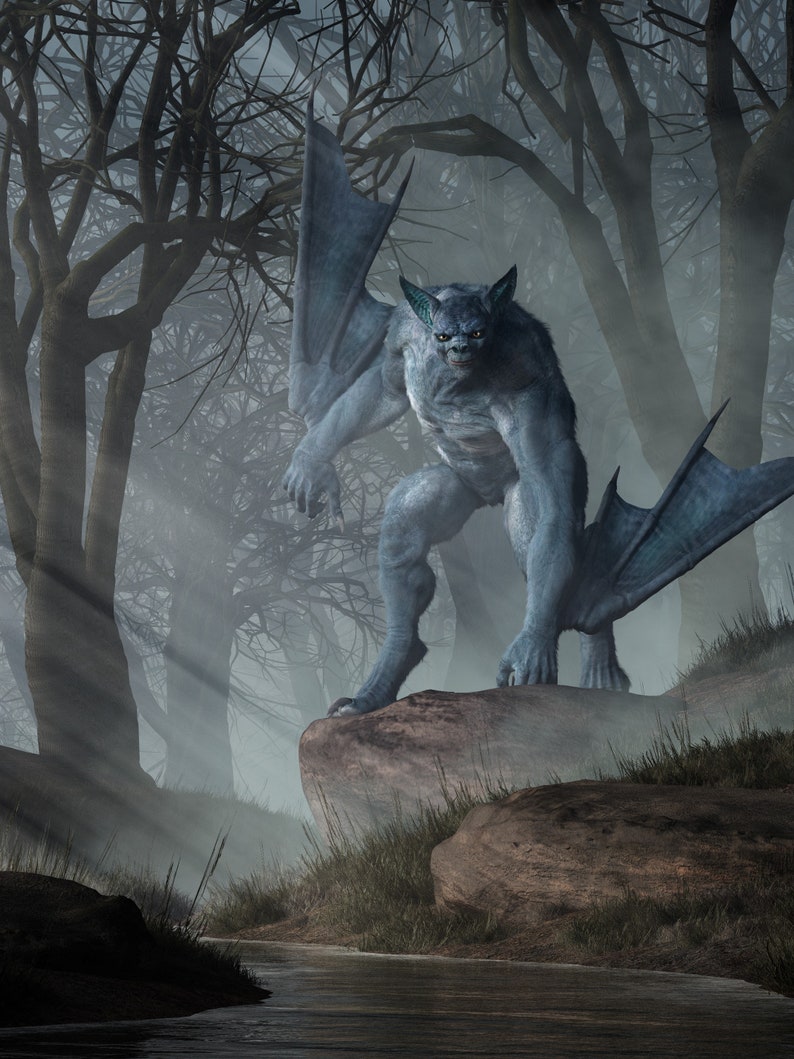 Batsquatch, Download, Downloadable Art, JPG, Print at Home Cryptid ...