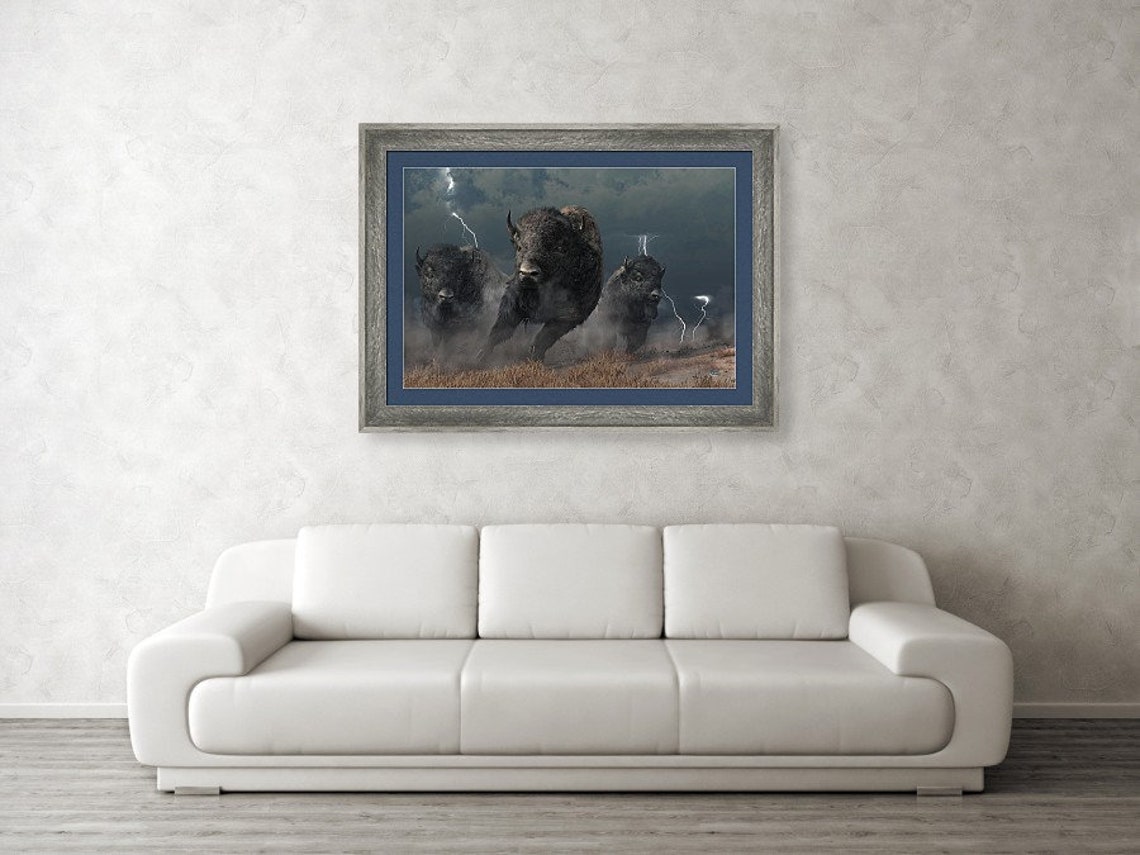 Buffalo Storm, Download, Downloadable Art, JPG, Print at Home Bison ...