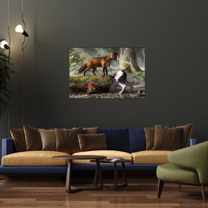 Outfoxed - Print - Humorous Hunting Wall Art Featuring Dog and Fox - Etsy