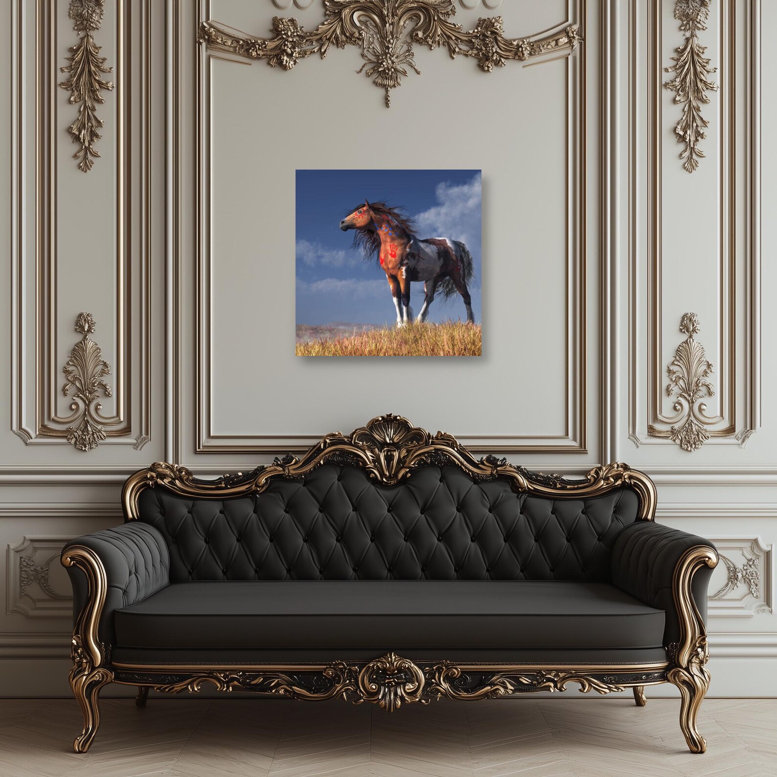 Warrior Sprirt, Horse With War Paint, Art Print - Etsy