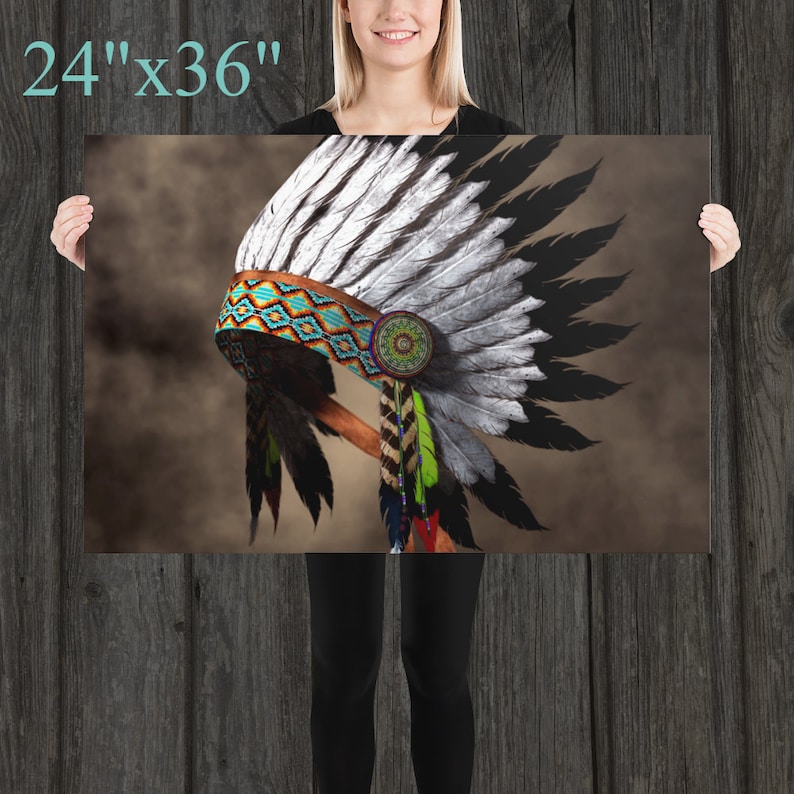 War Bonnet, Native American Themed Art Print - Etsy