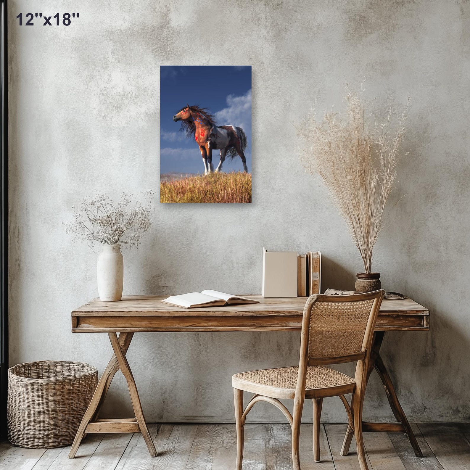 Warrior Sprirt, Horse With War Paint, Art Print - Etsy