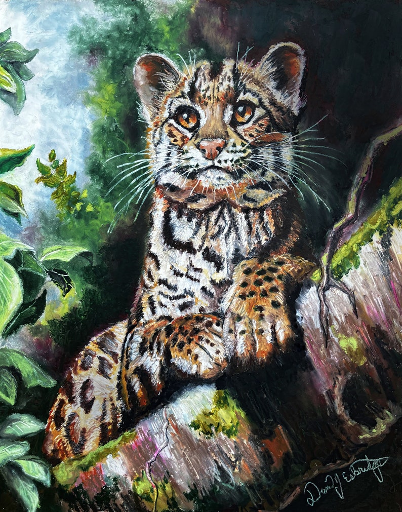 Ocelot - Print - Wild Cat Wall Art - Etsy