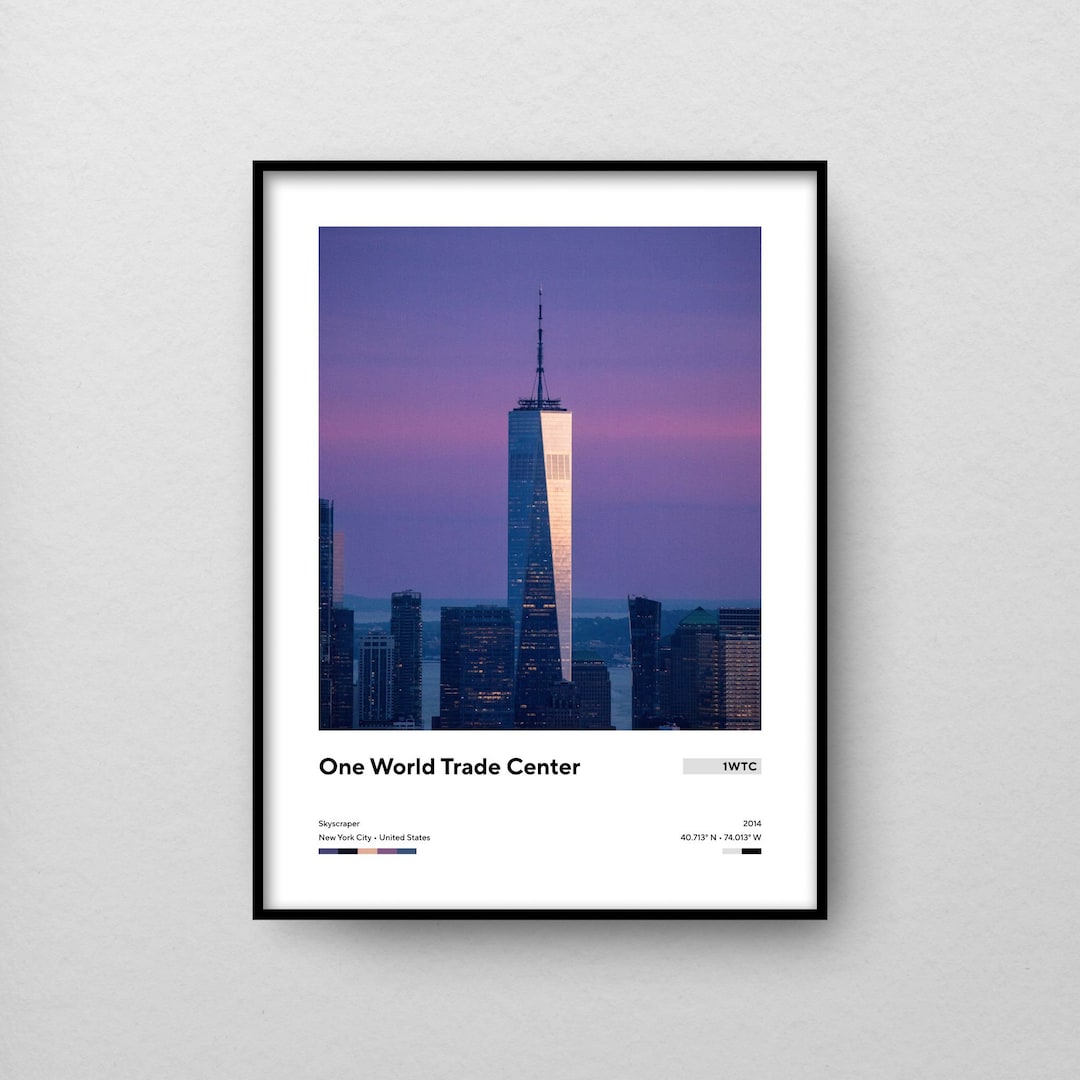 One World Trade Center Poster Wall Art Print Home Decor New York City ...